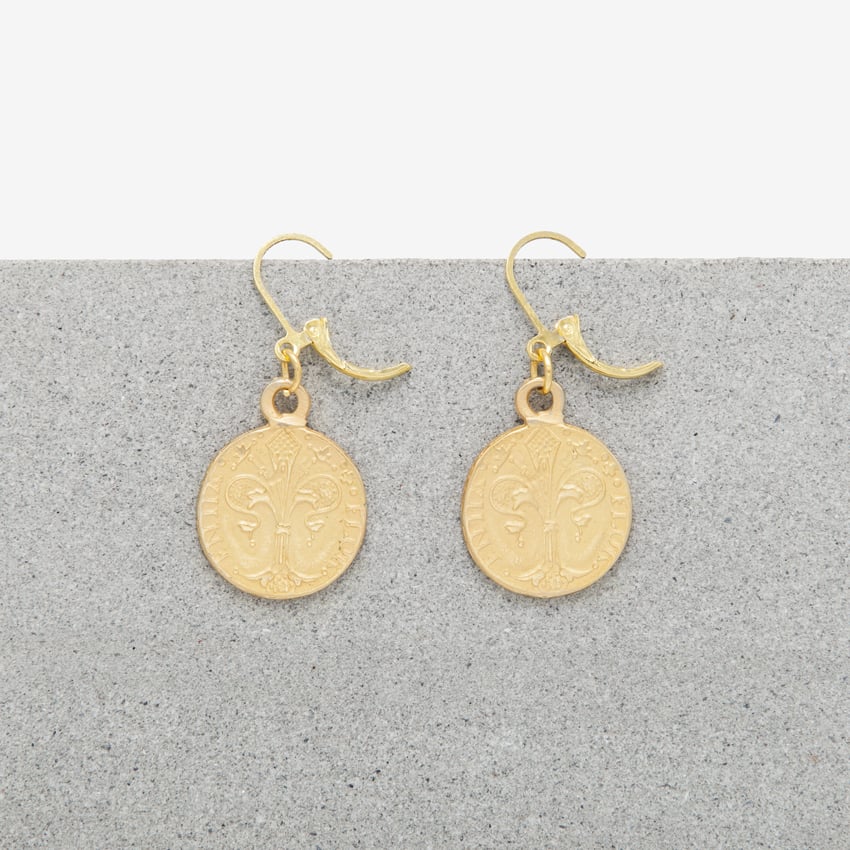 Golden Florin Earrings | Shop Online | BeCulture