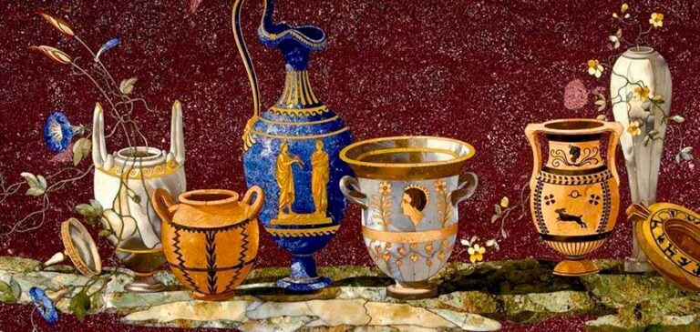 Florentine commesso: history & hard stone art examples