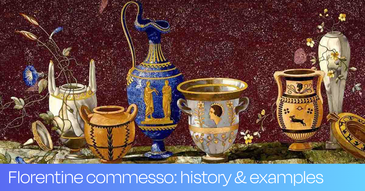Florentine commesso: history & hard stone art examples